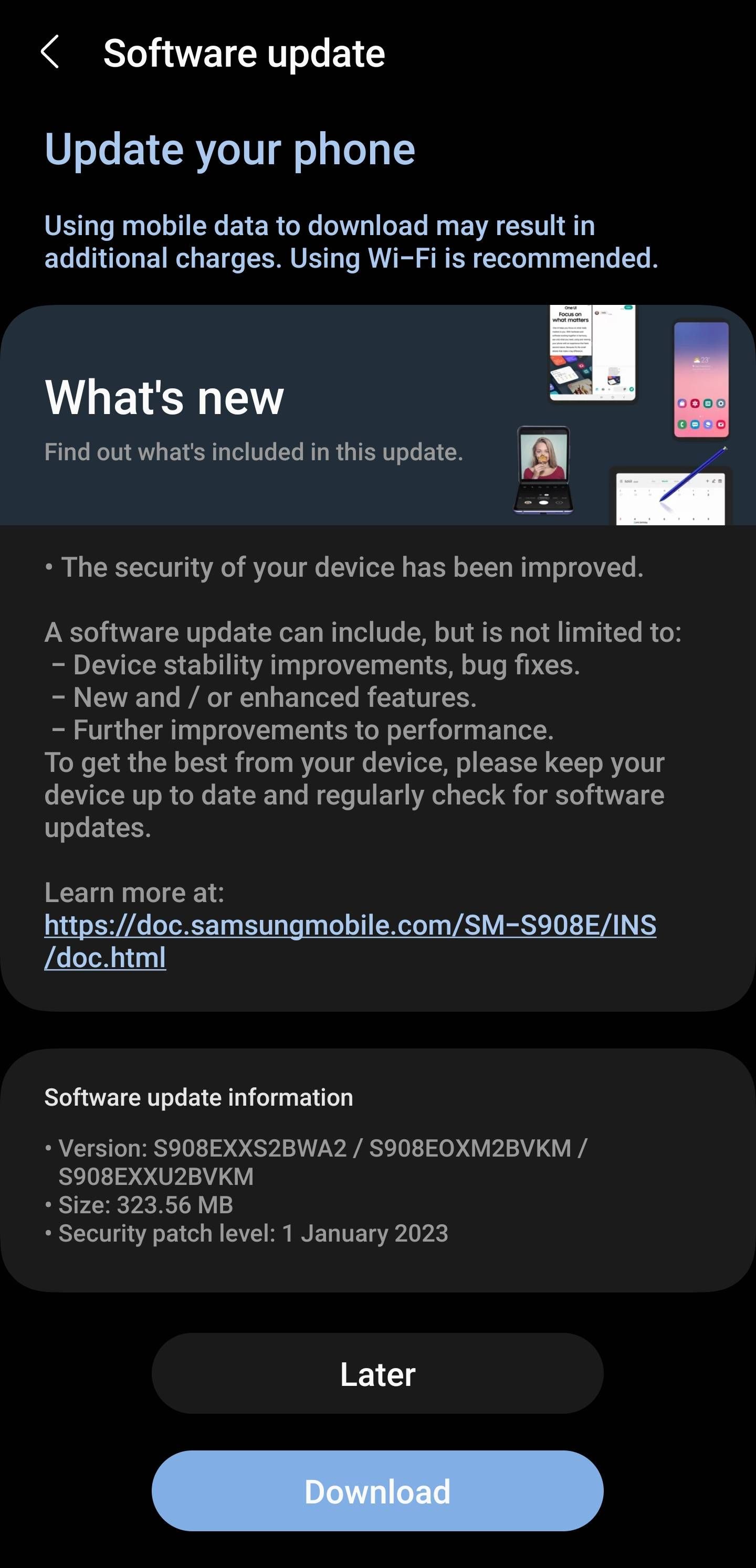 S22 Ultra January update - Samsung Members
