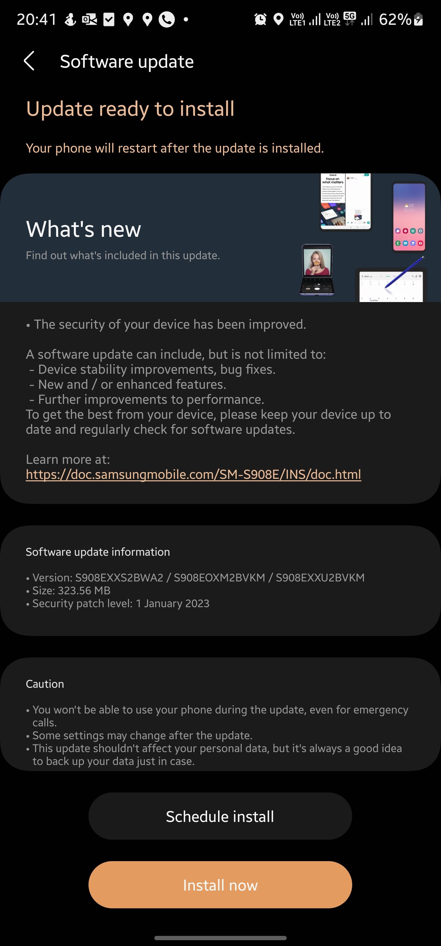 Samsung Galaxy S22 Ultra - January 2023 security u... - Samsung Members