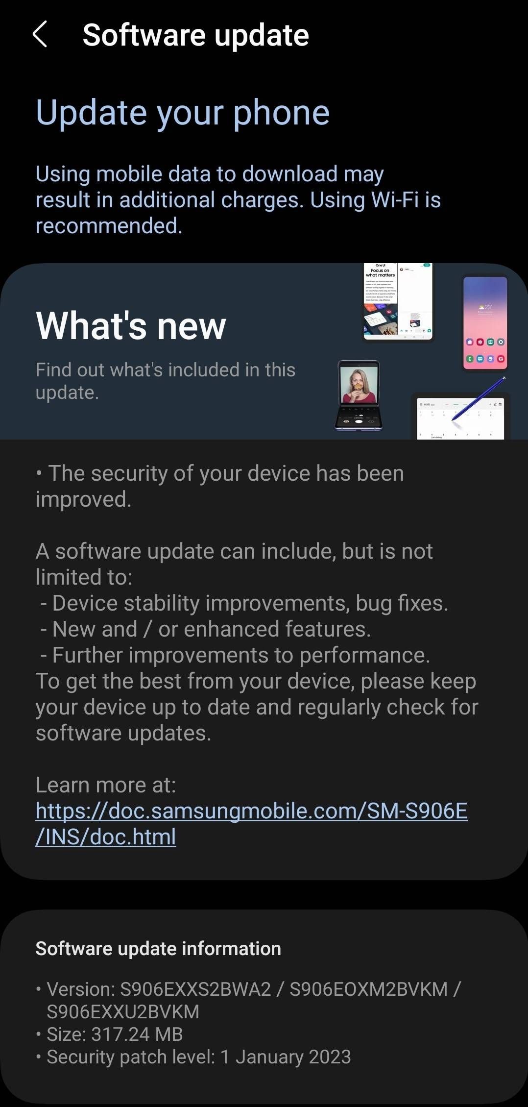 JANUARY SECURITY UPDATE available for S22 PLUS - Samsung Members
