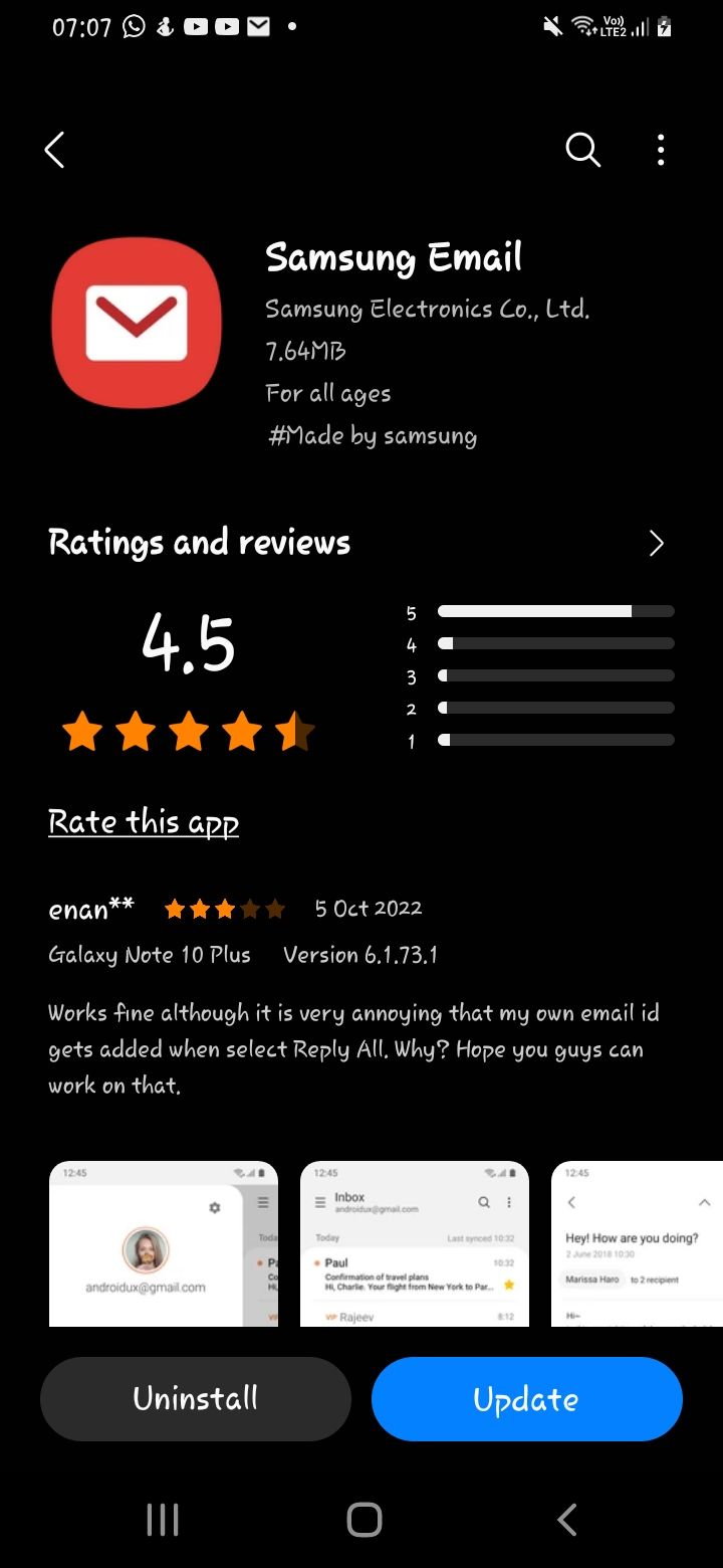 Update on Samsung Email - Samsung Members