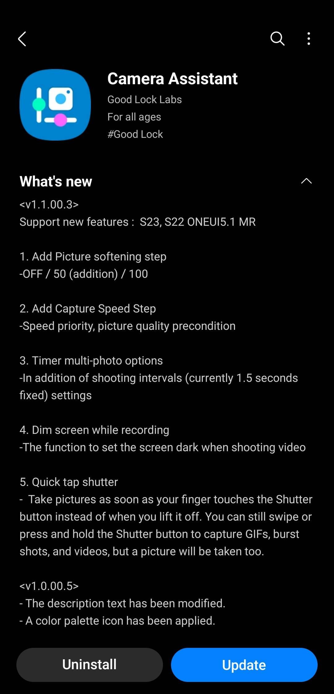 Camrea assistant new features - Samsung Members