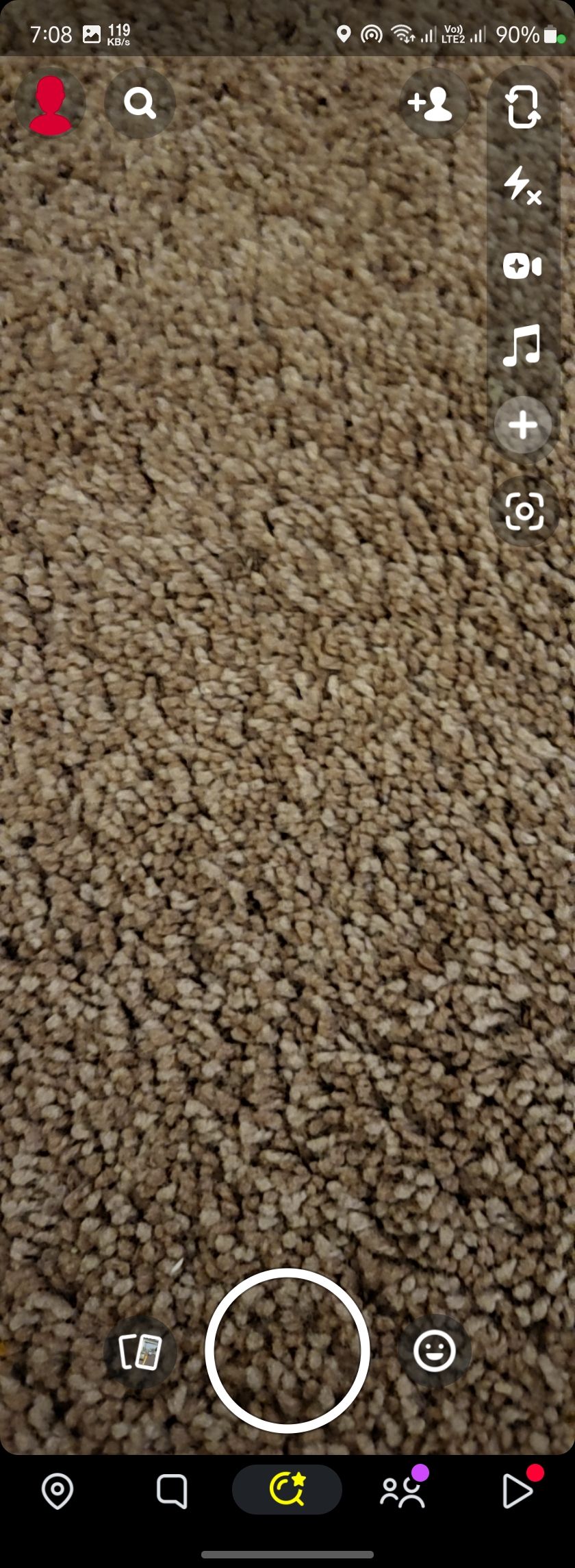 2 different Cover screen ratio for snapchat - Samsung Members