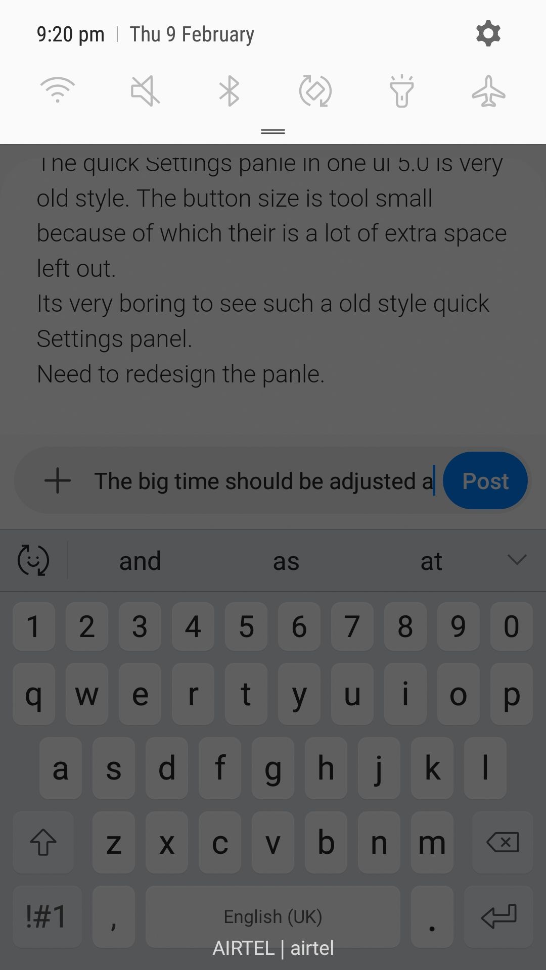 Quick Settings Ui Redesign - Samsung Members