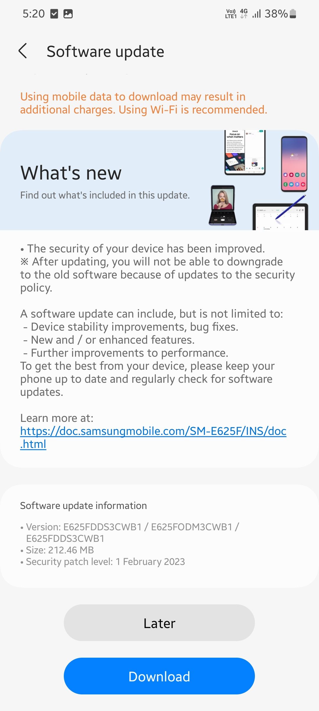 F62 February security patch - Samsung Members