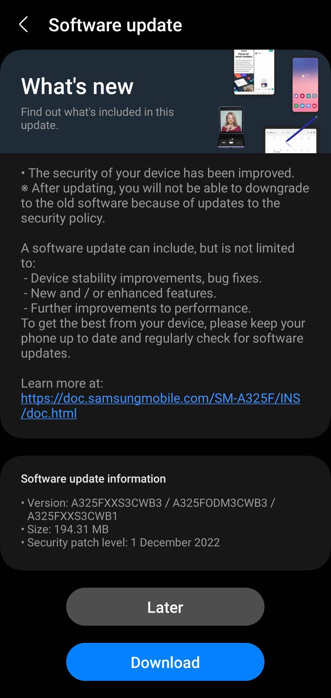 New Update Galaxy A32 4g - Samsung Members