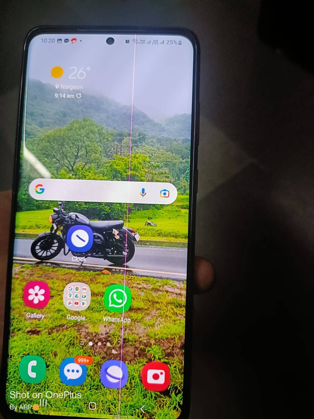 Pink vertical line on s20 plus - Samsung Members