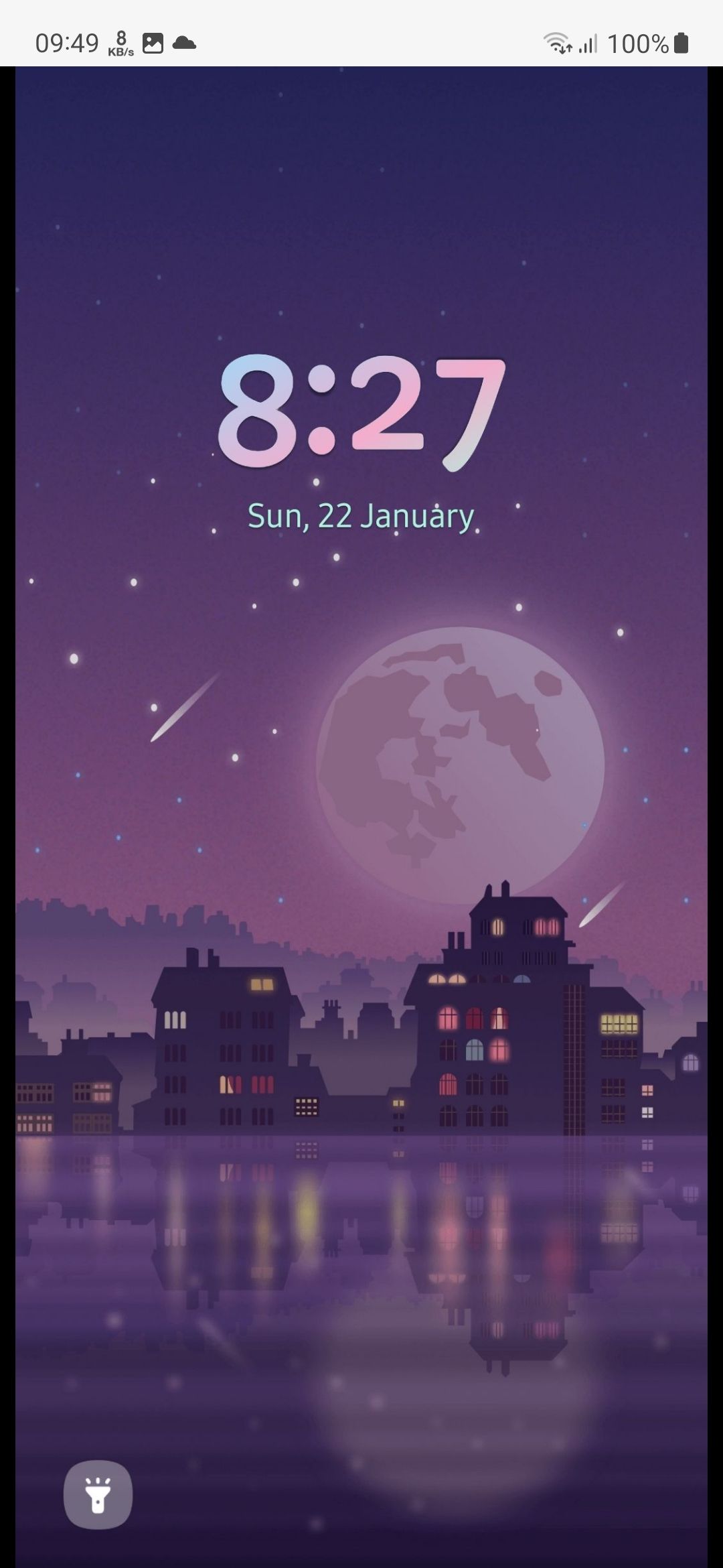 Status bar clock. - Samsung Members