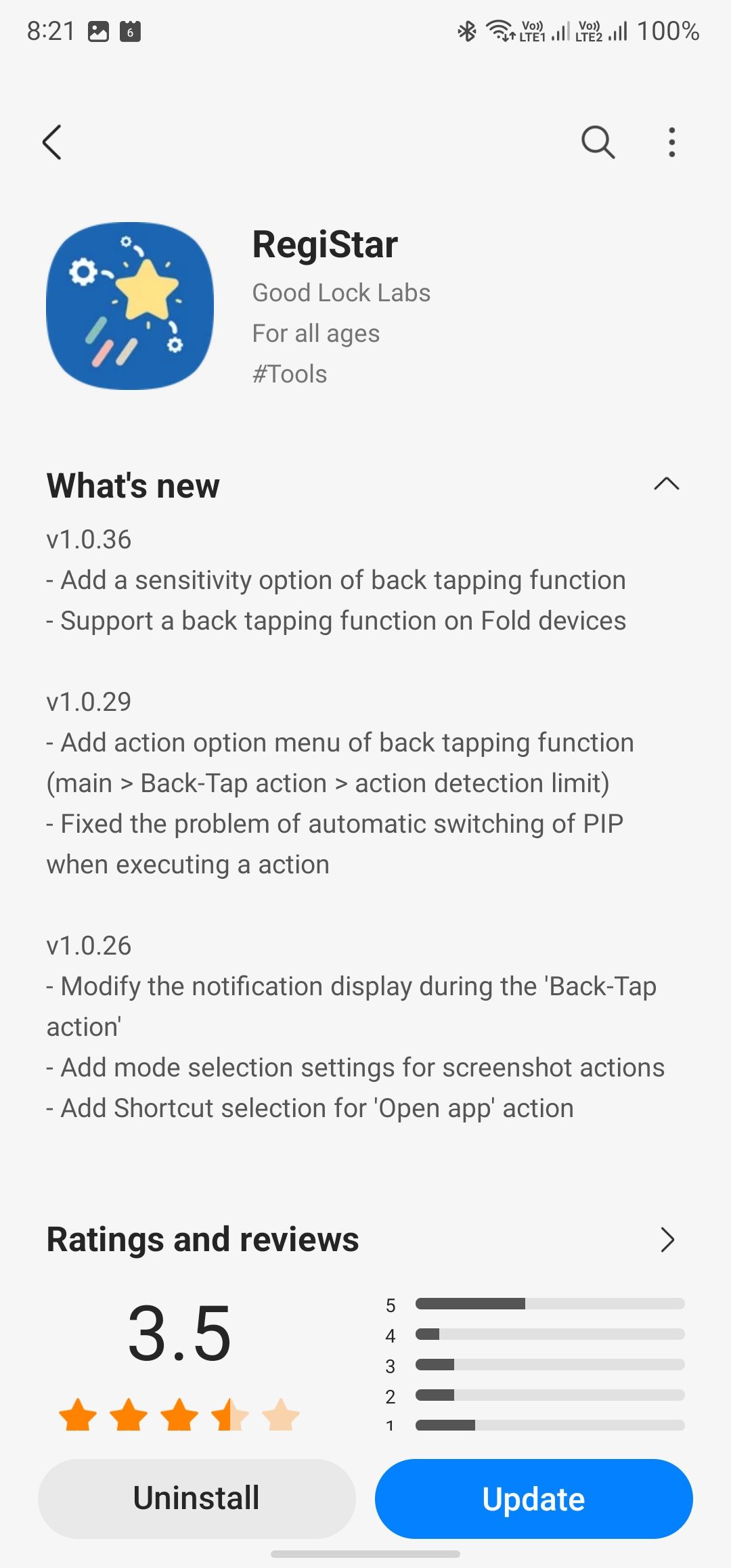 RegiStar (Good Lock) app update available (S22U) - Samsung Members