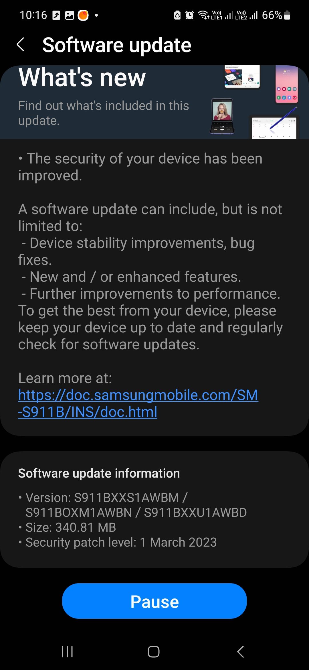 Finally S23 march Security update received in Ind... - Samsung Members