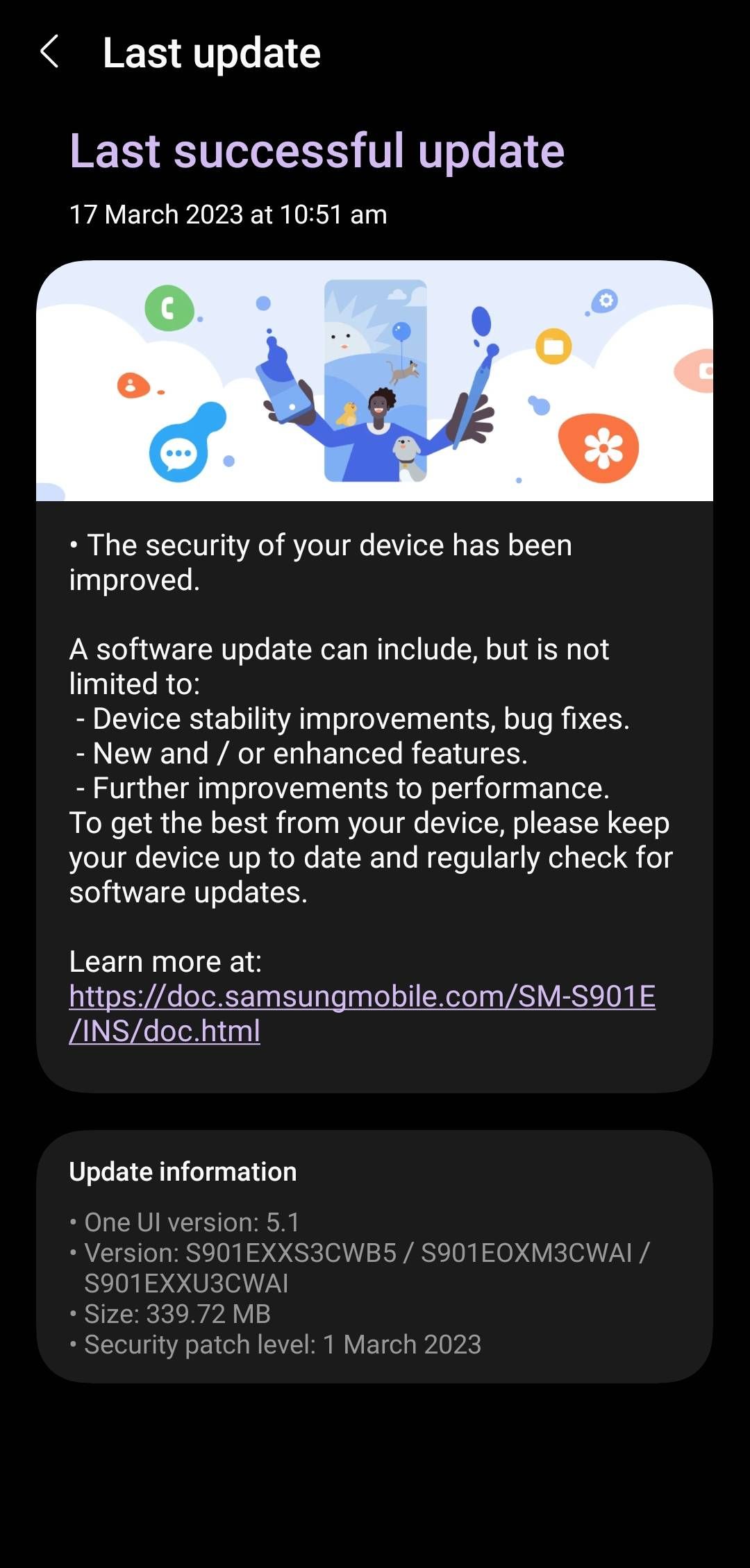 Galaxy S22 Software update available - Samsung Members