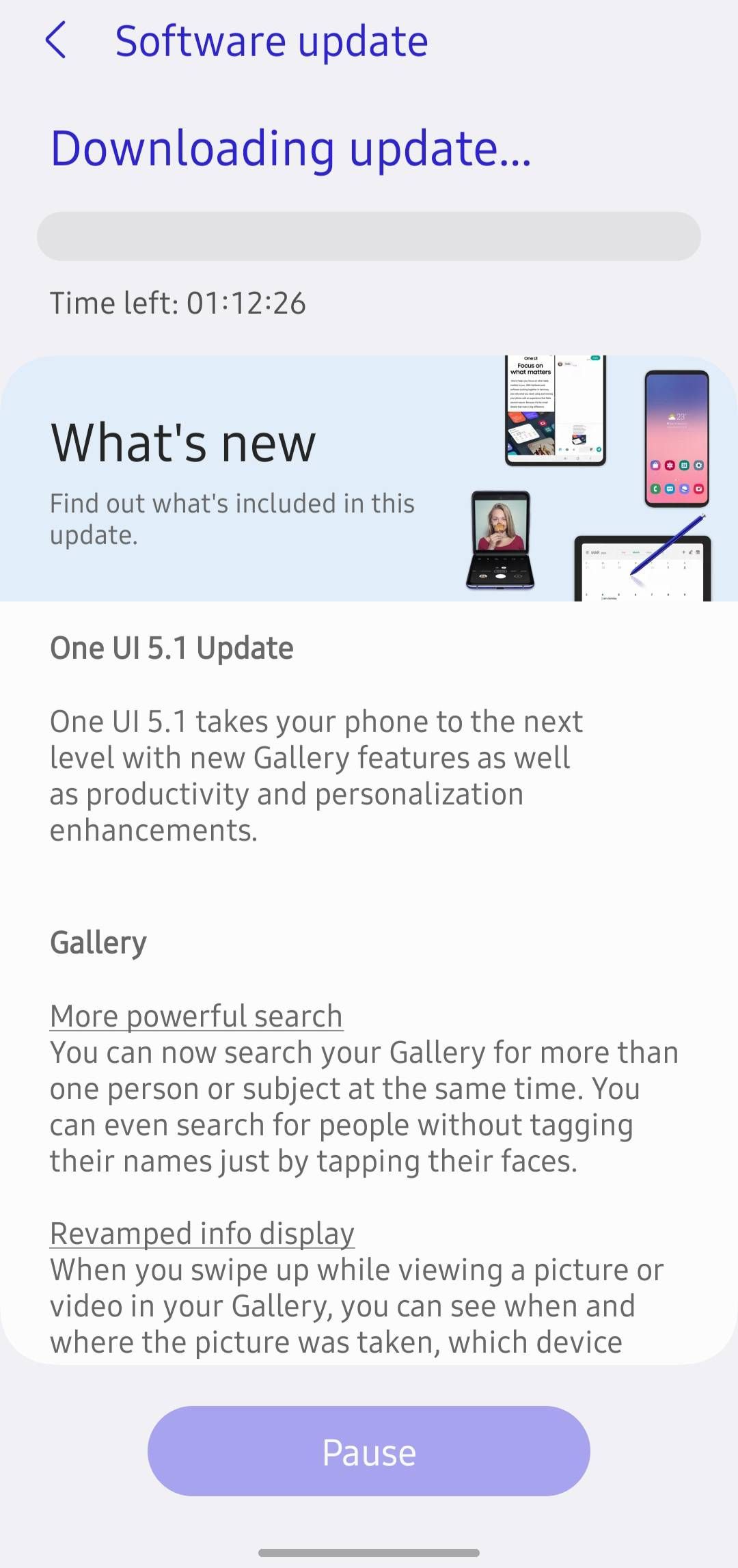 One UI 5.1 update. - Samsung Members