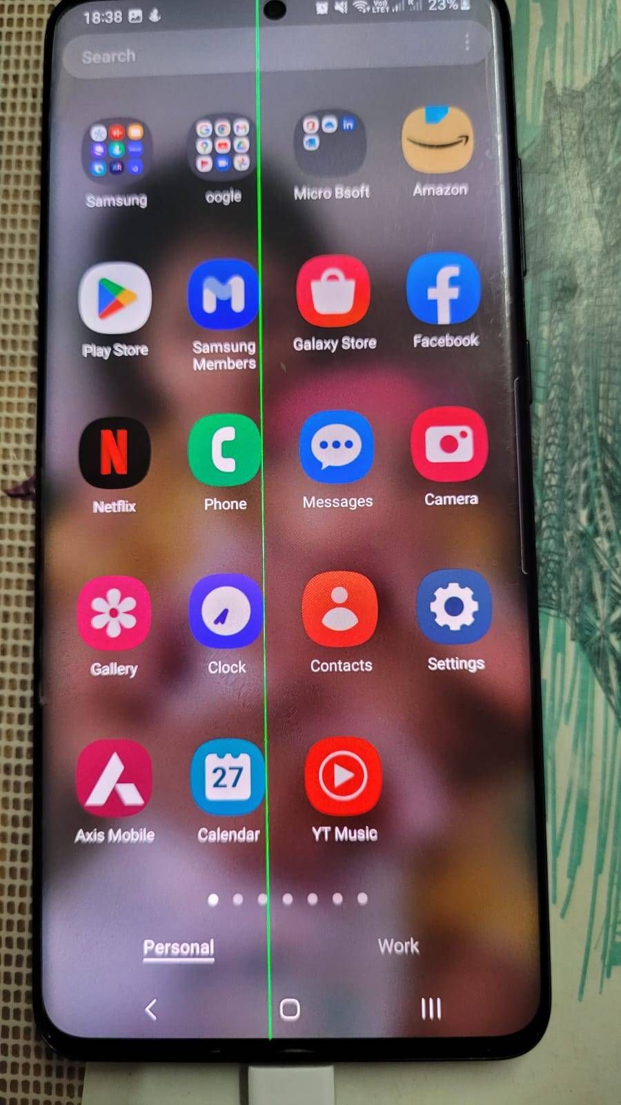 Resolved!!! green line on S20+ - Samsung Members