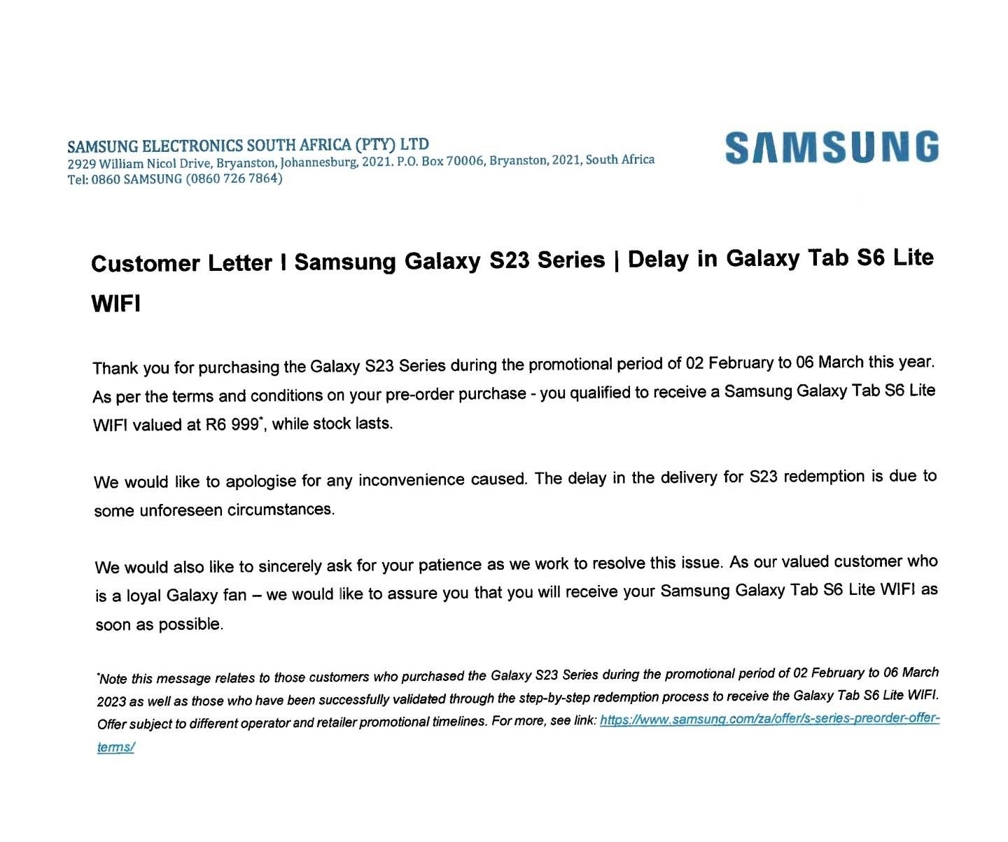 Didn't receive my tablet - long over a month now! - Samsung Members