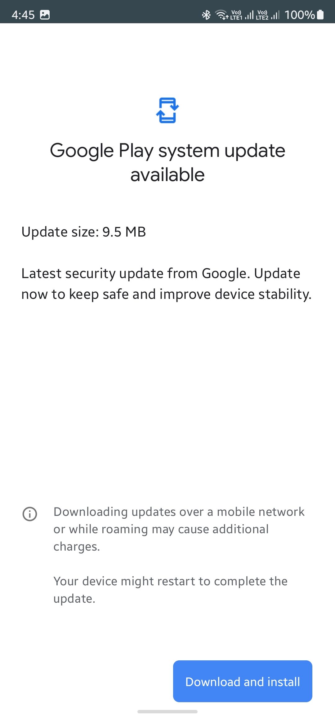 Google play system update available for S23 ultra - Samsung Members