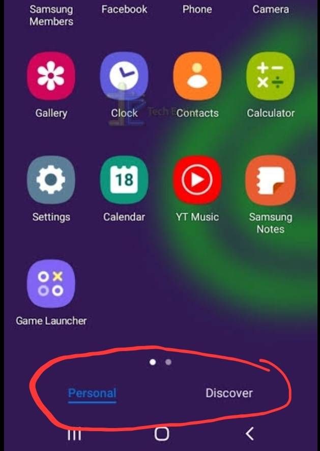 Samsung, please give discover and personal menus ... - Samsung Members