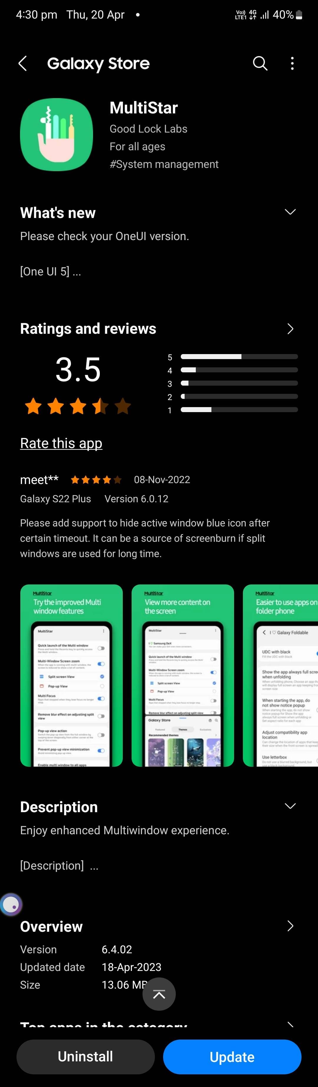 Navistar and multistar update in a54 5g - Samsung Members