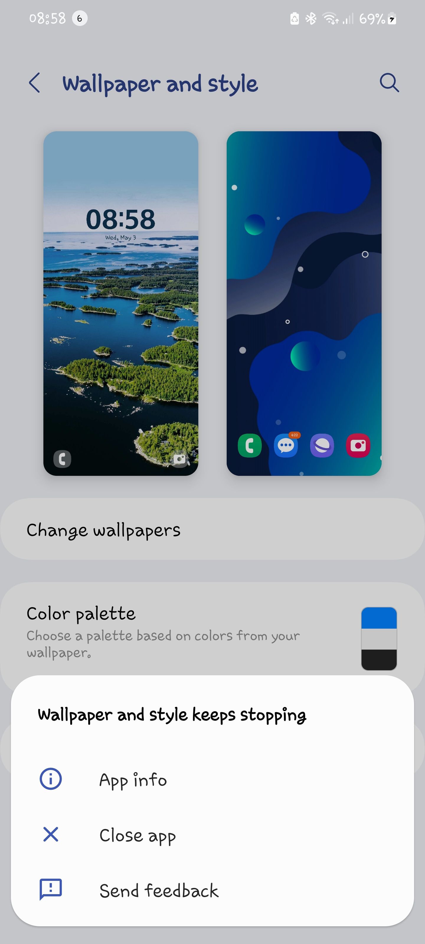 Color palette - Samsung Members