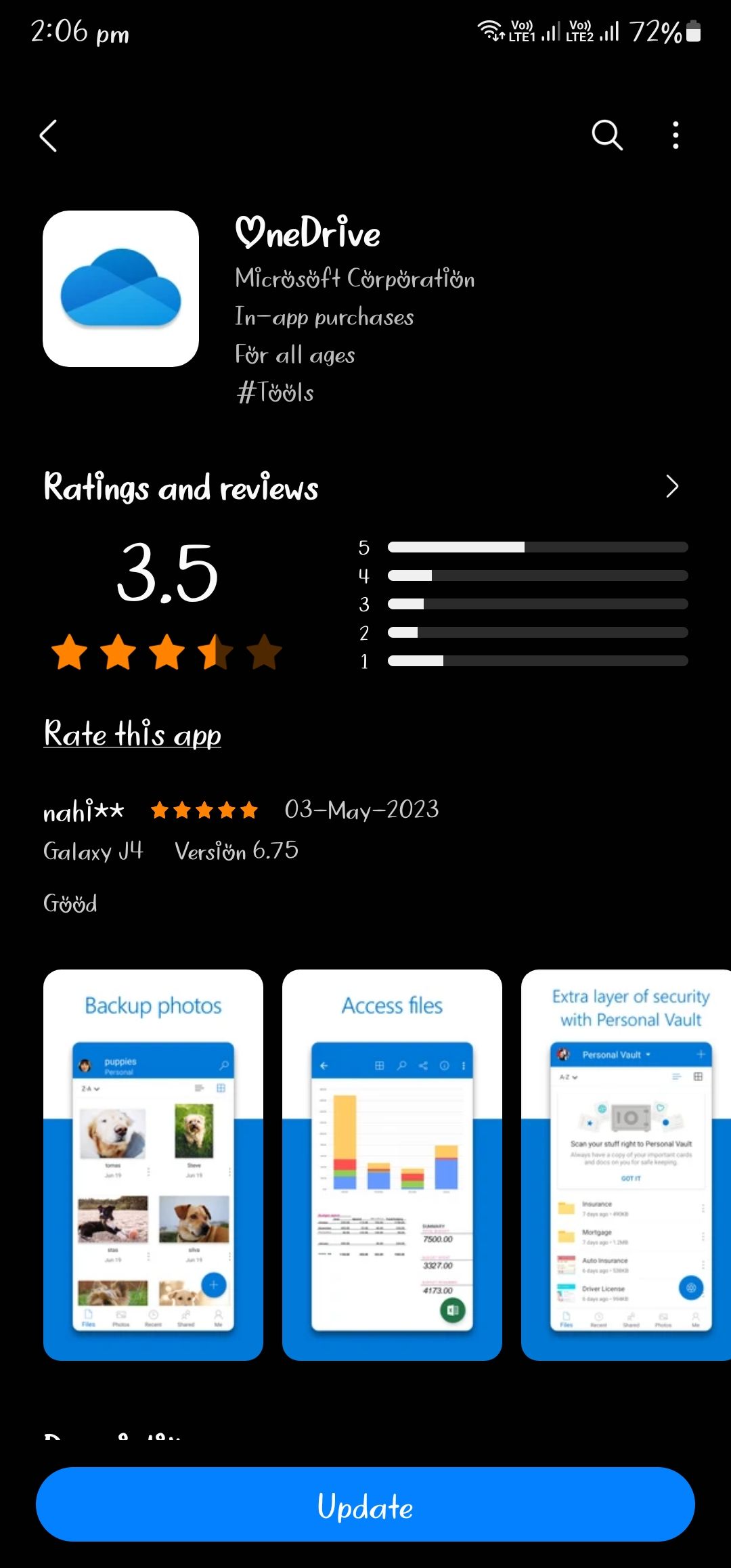 Onedrive app update - Samsung Members