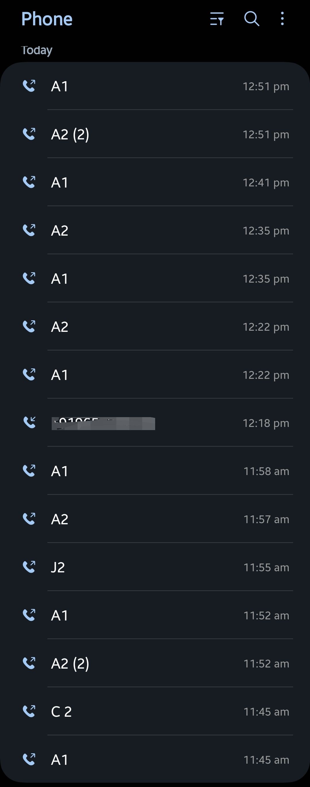 Merge call history by contact - Samsung Members