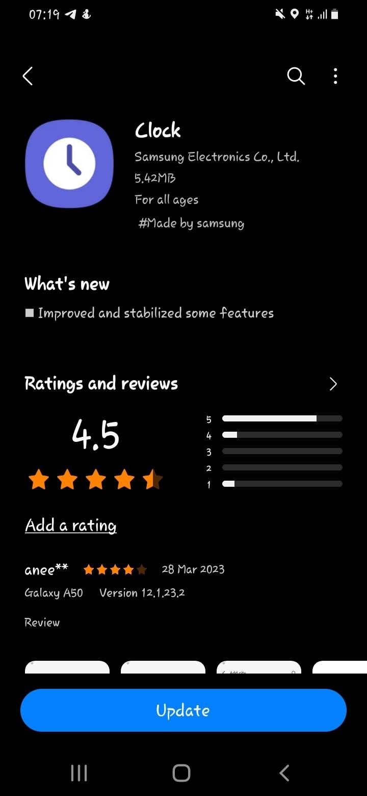 Update on Samsung Clock - Samsung Members
