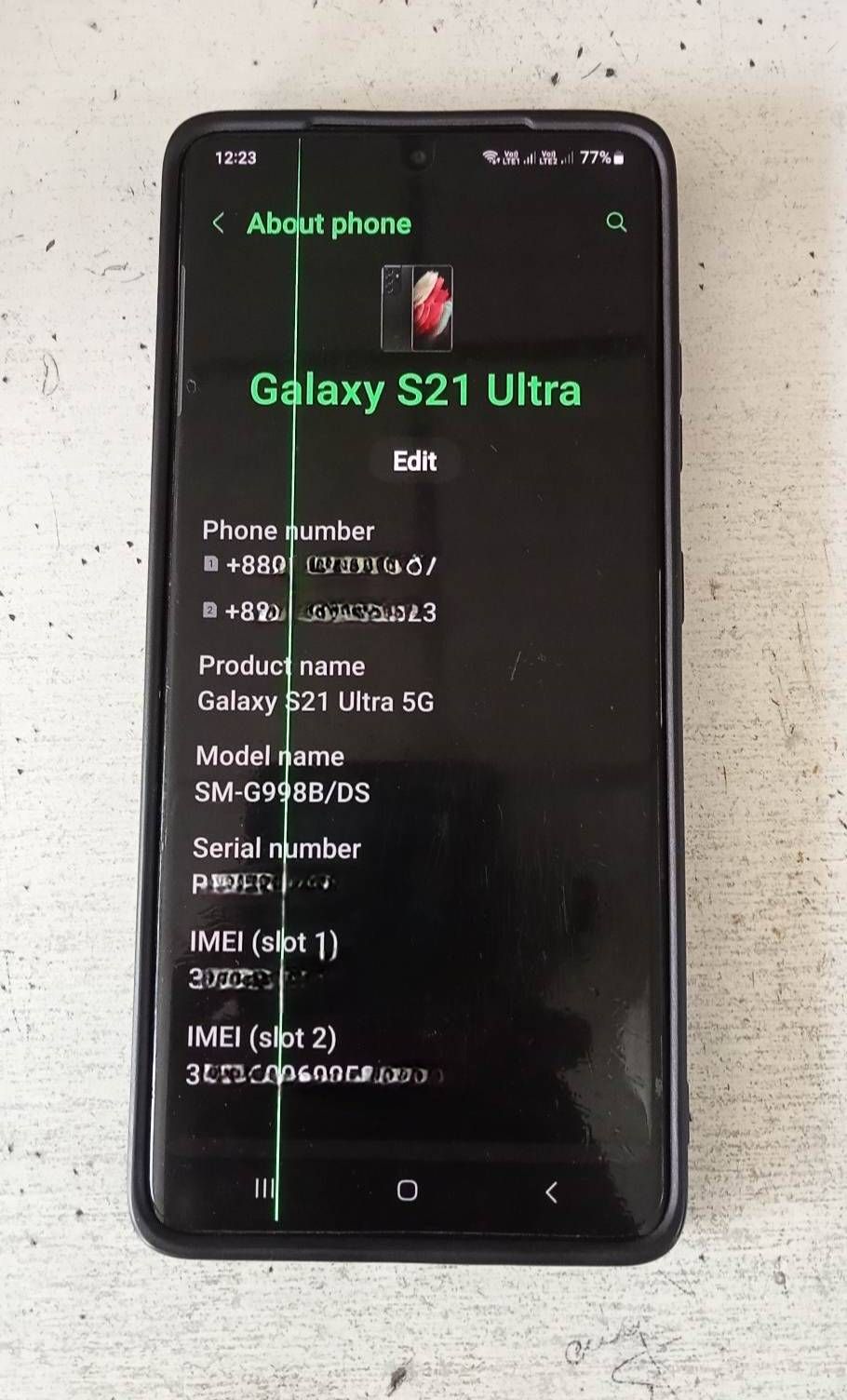 Green Line S21 Ultra - Samsung Members