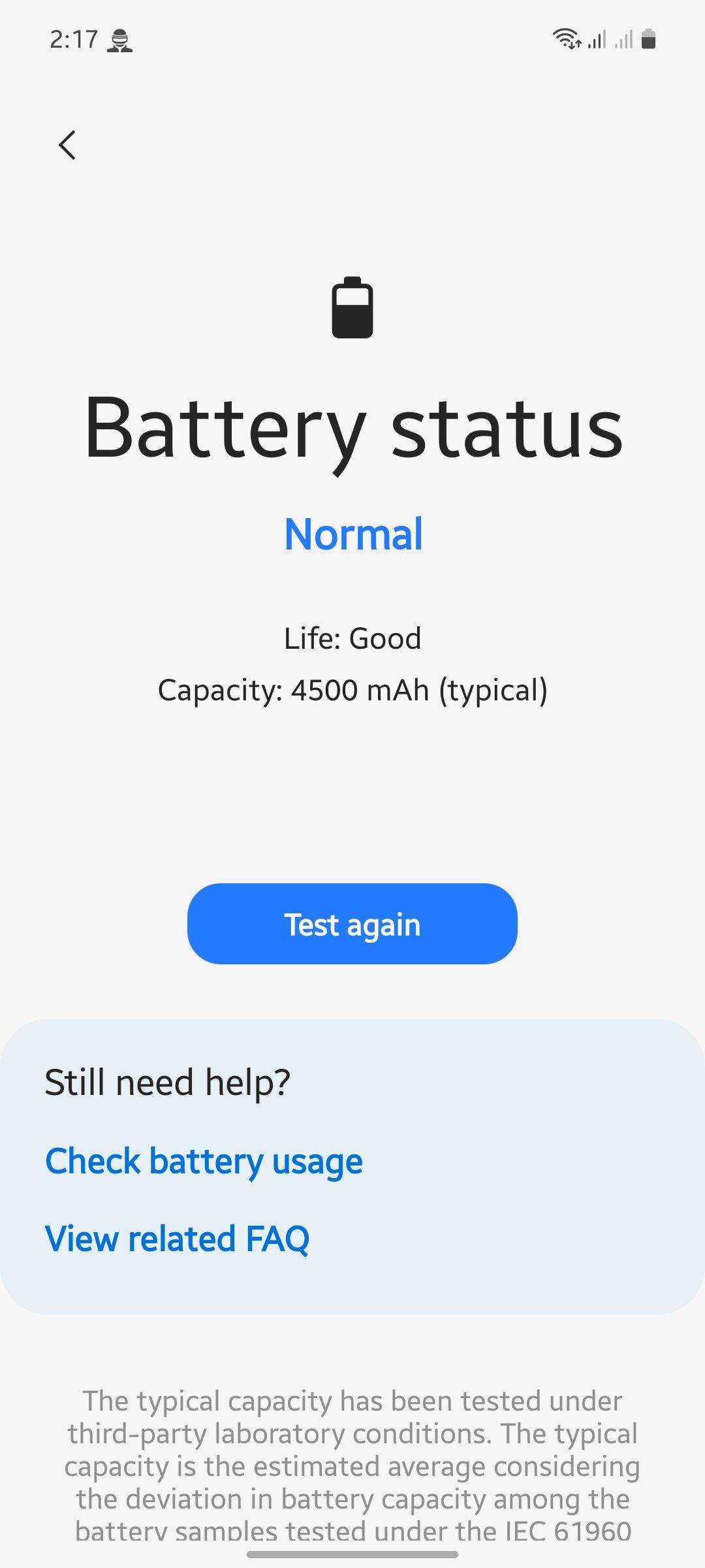 A52s 5g Battery status - Samsung Members