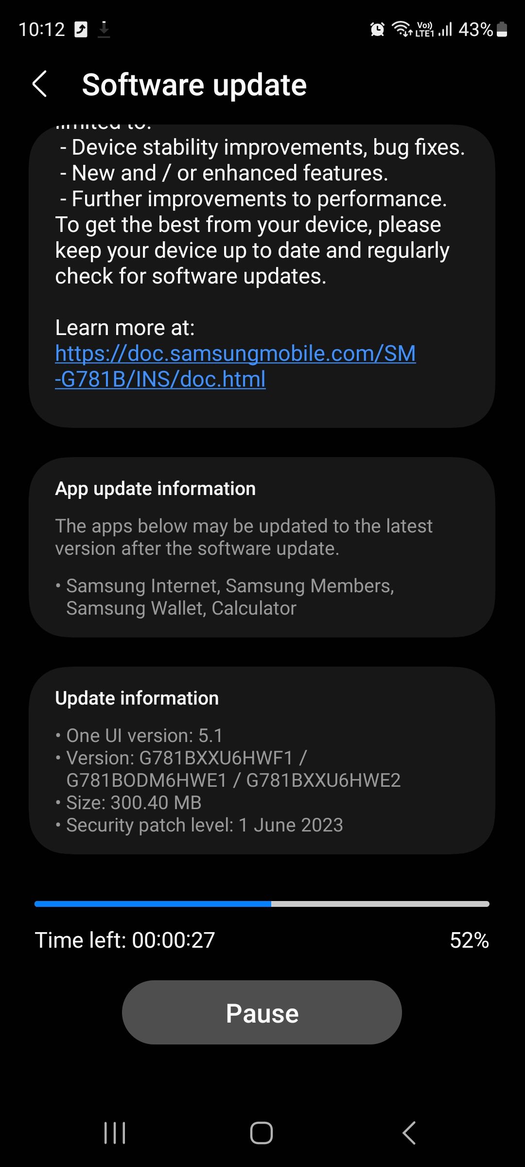 S20 FE 5G June Security Patch - Samsung Members