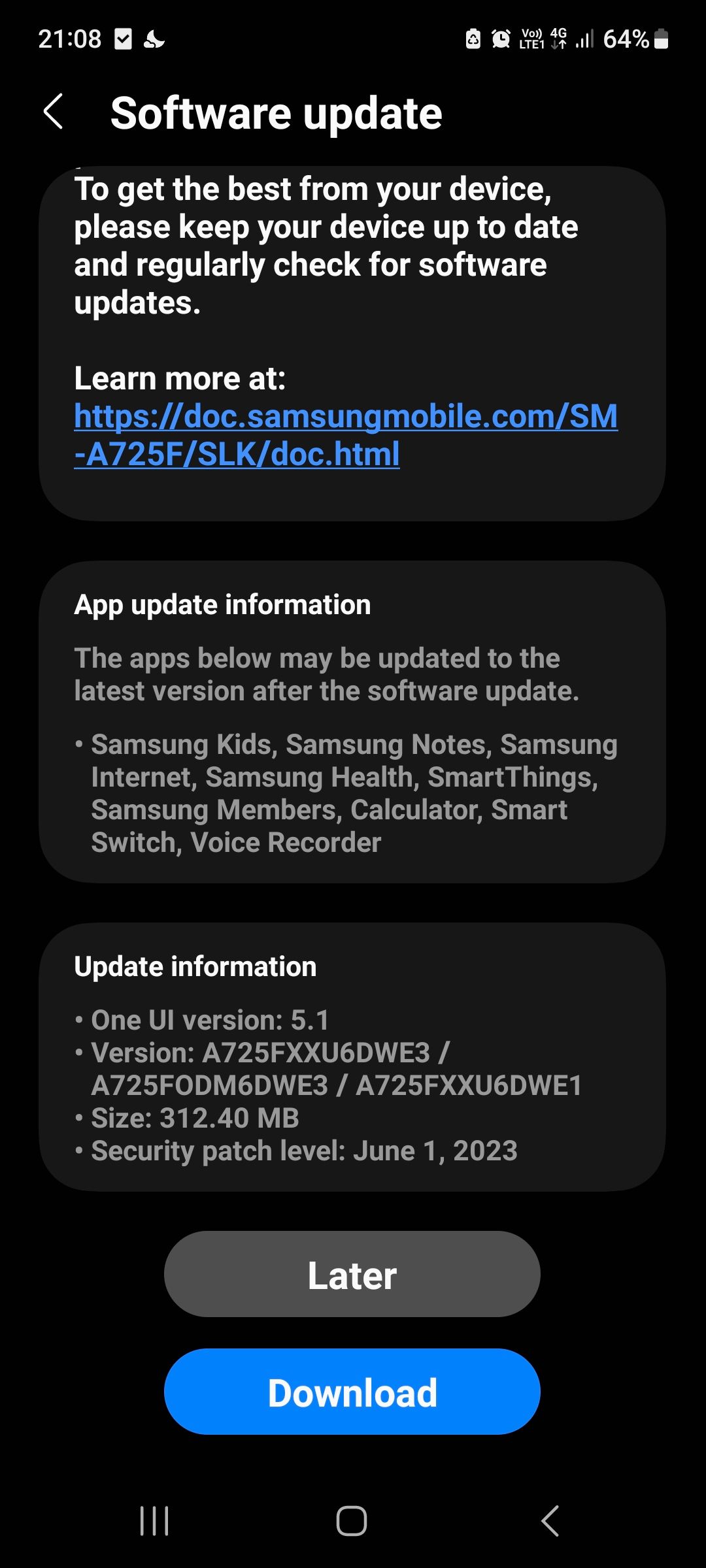 Samsung A71 June security patch - Samsung Members