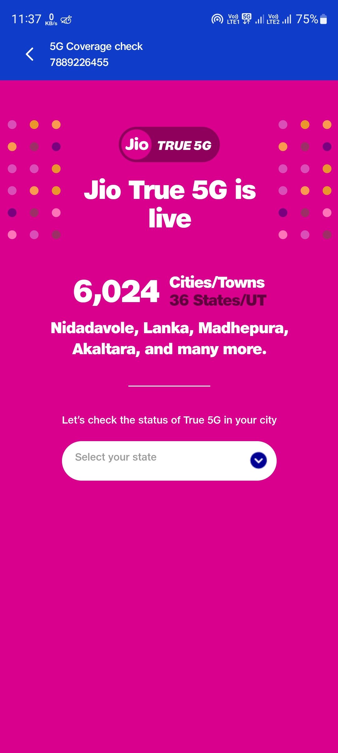 Jio 5G Coverage details - Samsung Members