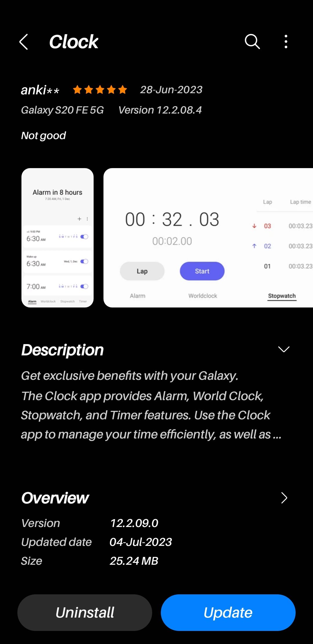Update For Samsung Clock - Samsung Members