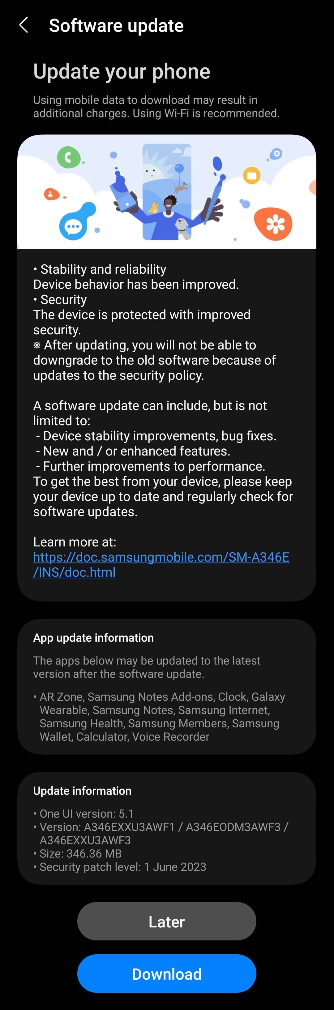 June security patch received - Samsung Members