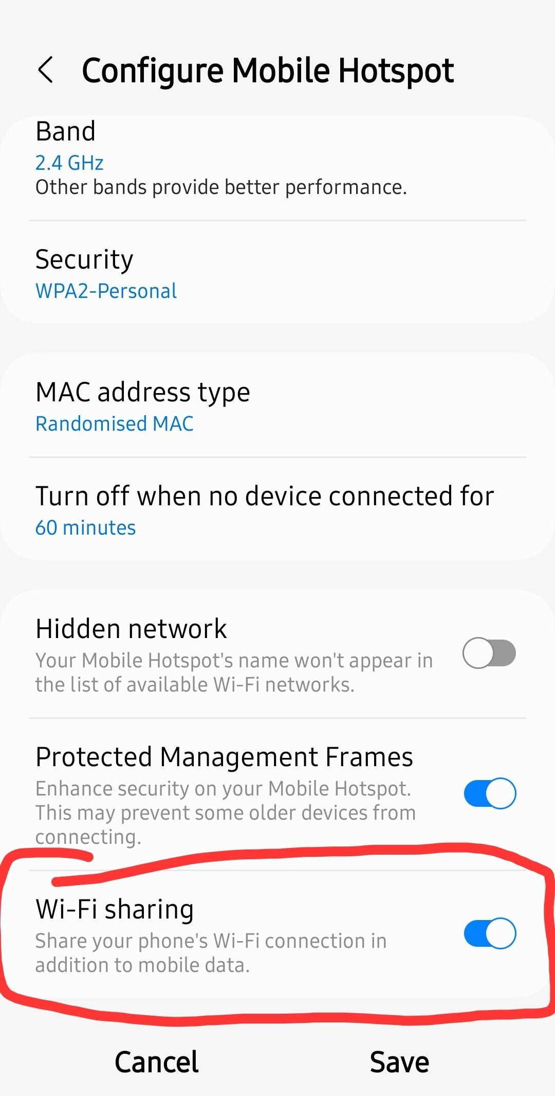 Wifi + Hotspot - Samsung Members