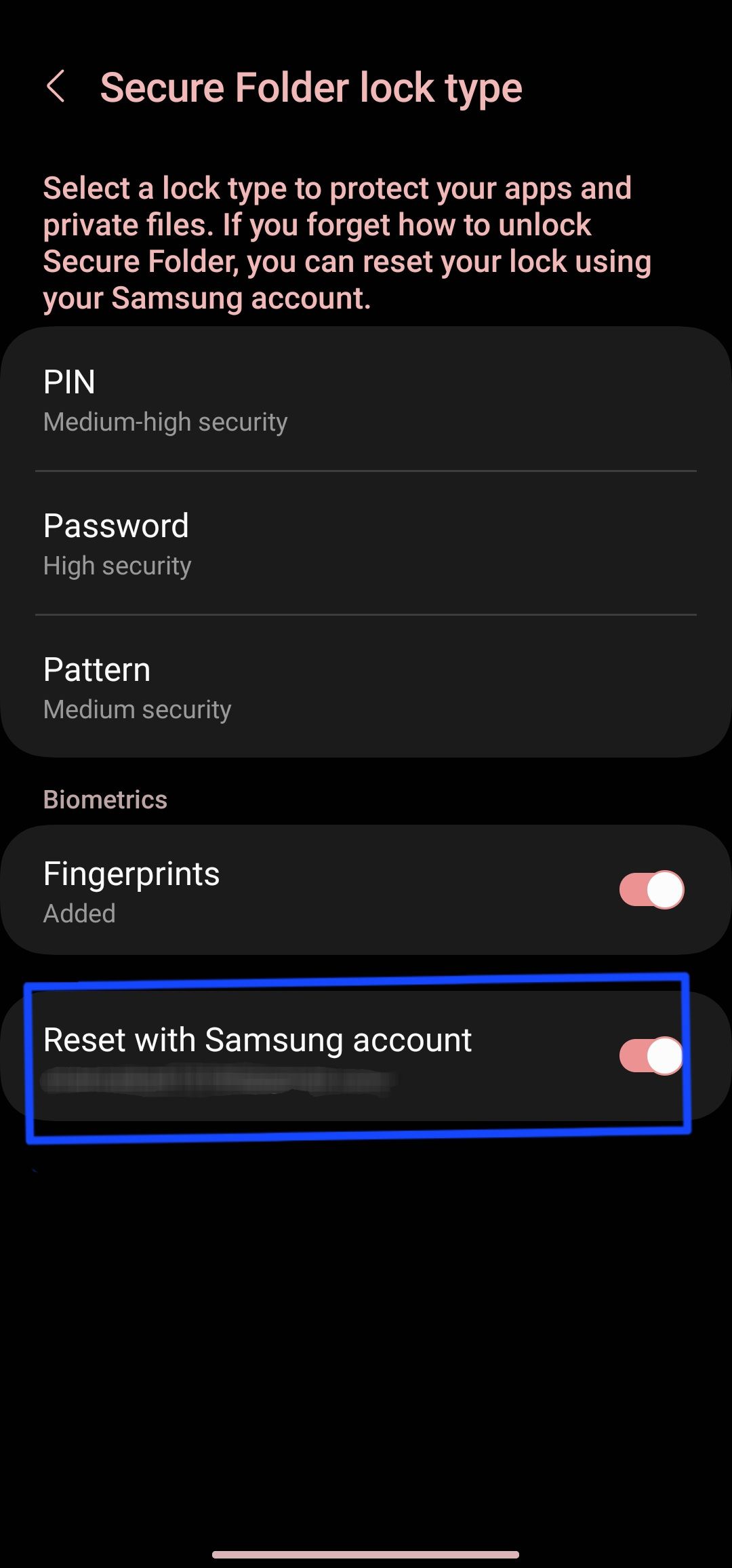 Recovering secure folder pin - Samsung Members