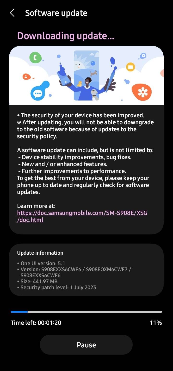 July patch for S22 ultra is here - Samsung Members