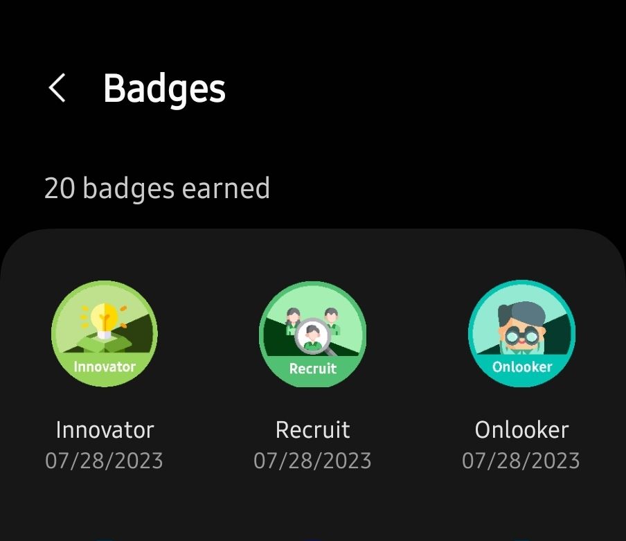 Just got 3 new badges today ️ - Samsung Members