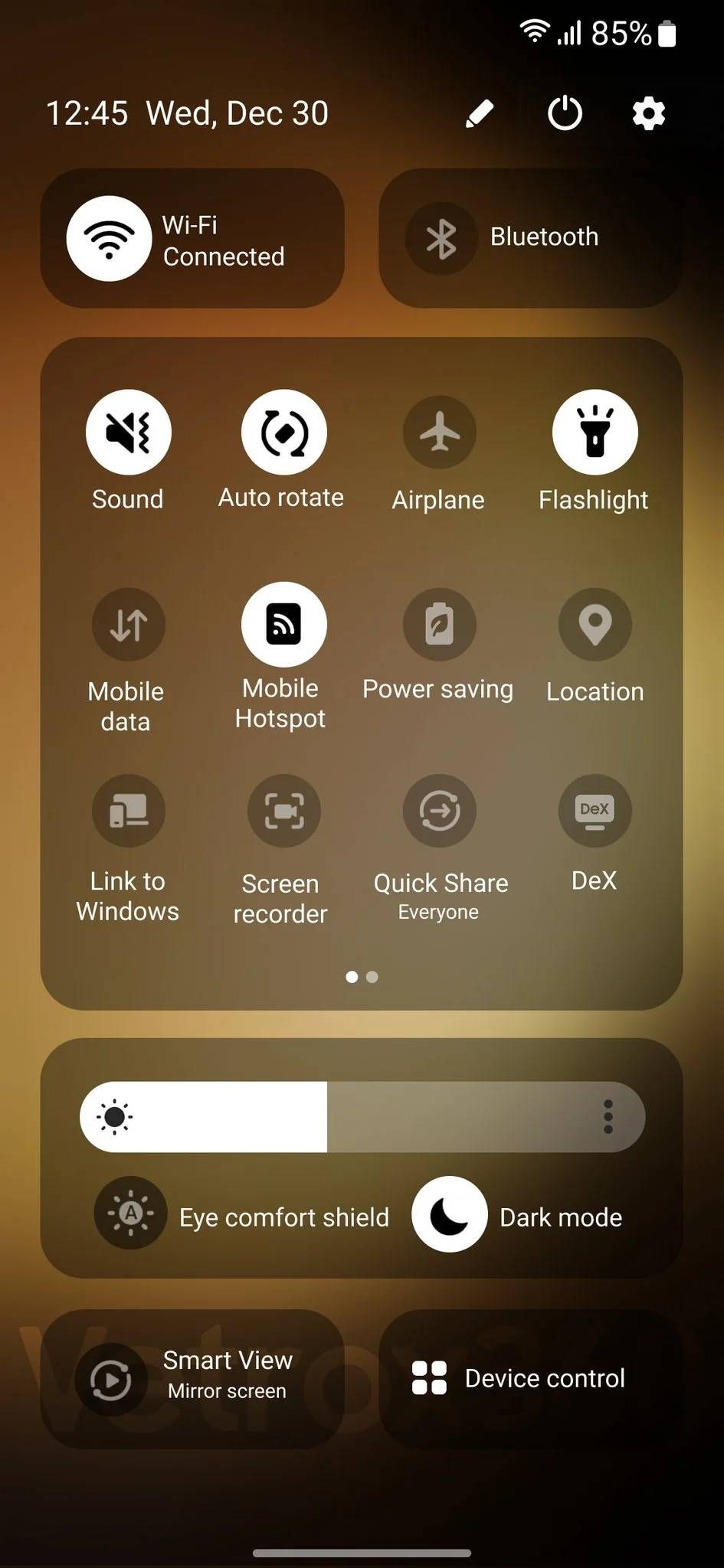 OneUI 6.0 Quick Panel - Samsung Members OneUI 6.0 Quick Panel - Samsung Members