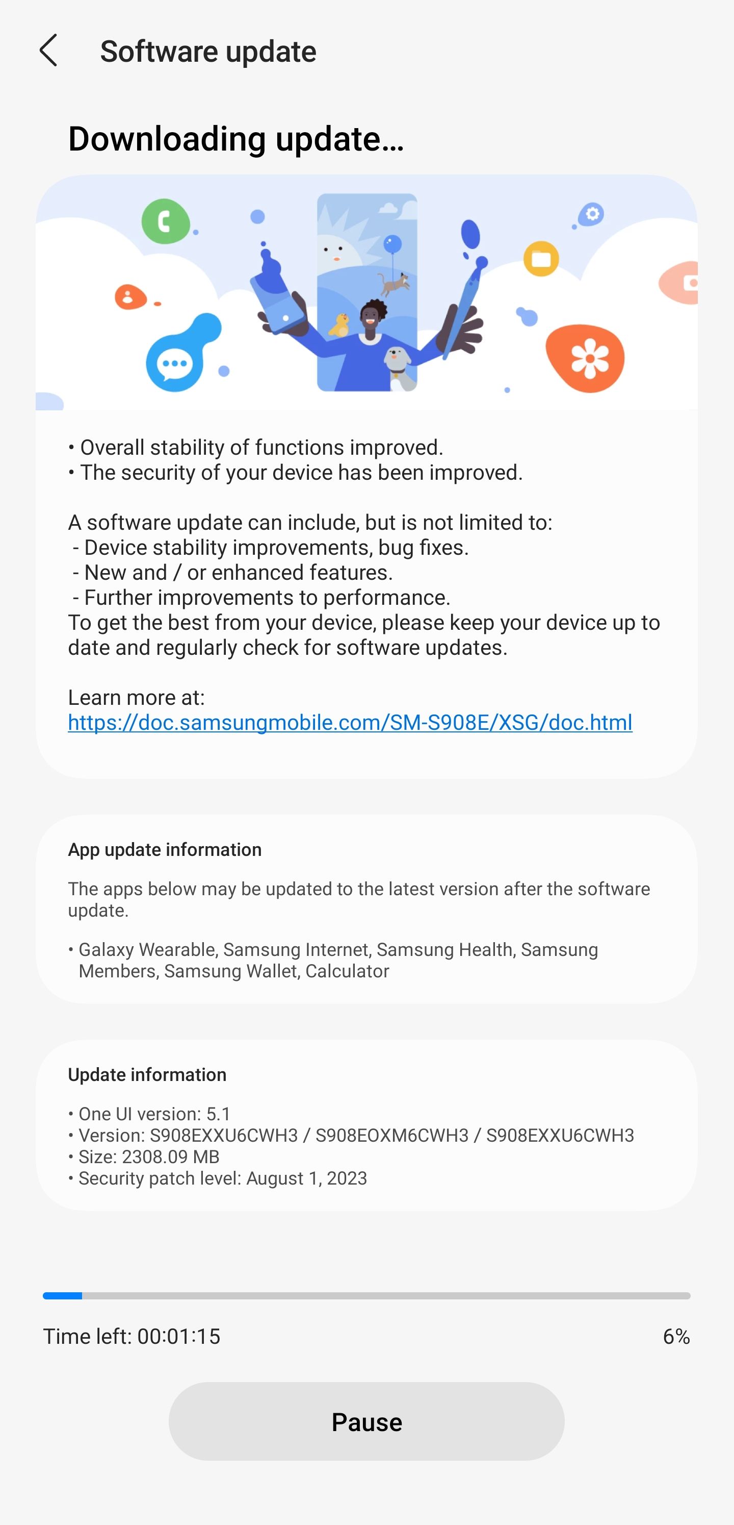S22 Ultra August 2023 Update 2gig package - Samsung Members