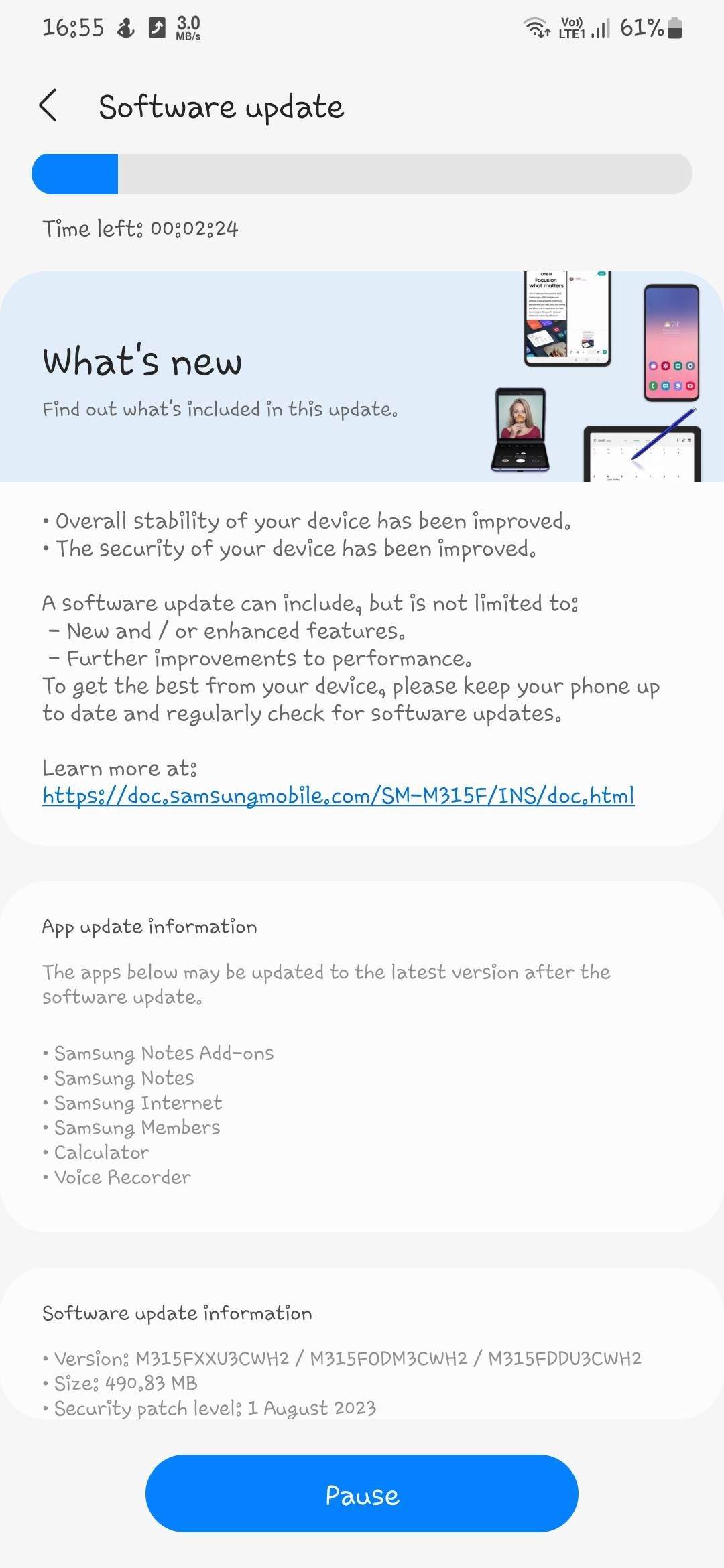 Samsung M31 August Security Patch - Samsung Members