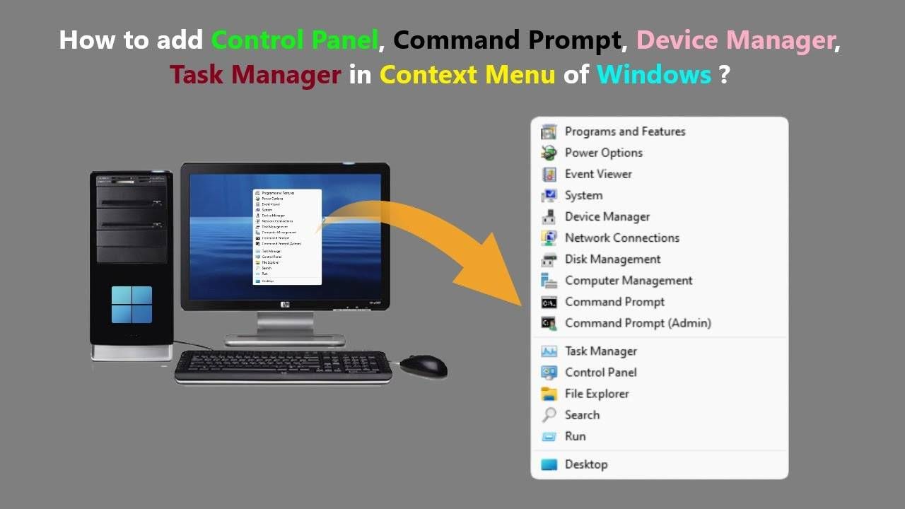 How to add Control Panel, Command Prompt, Device M... - Samsung Members