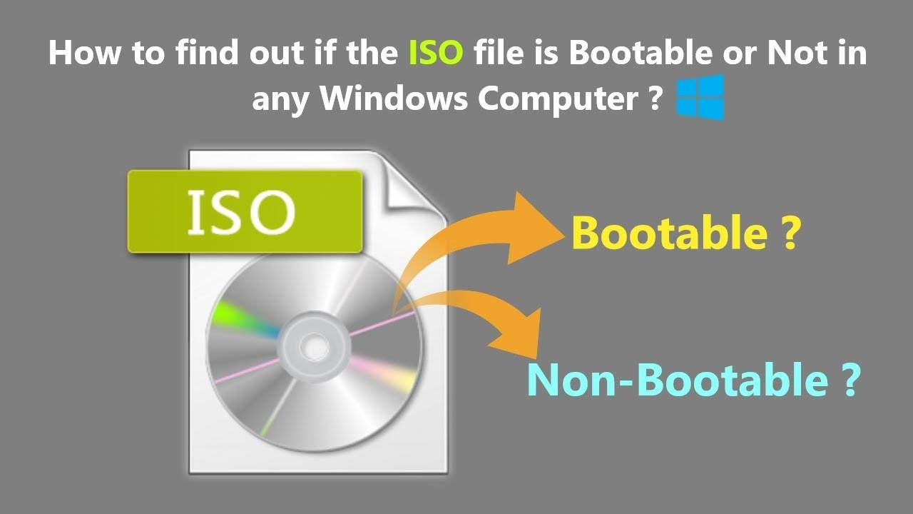 How to find out if the ISO file is Bootable or Not... - Samsung Members