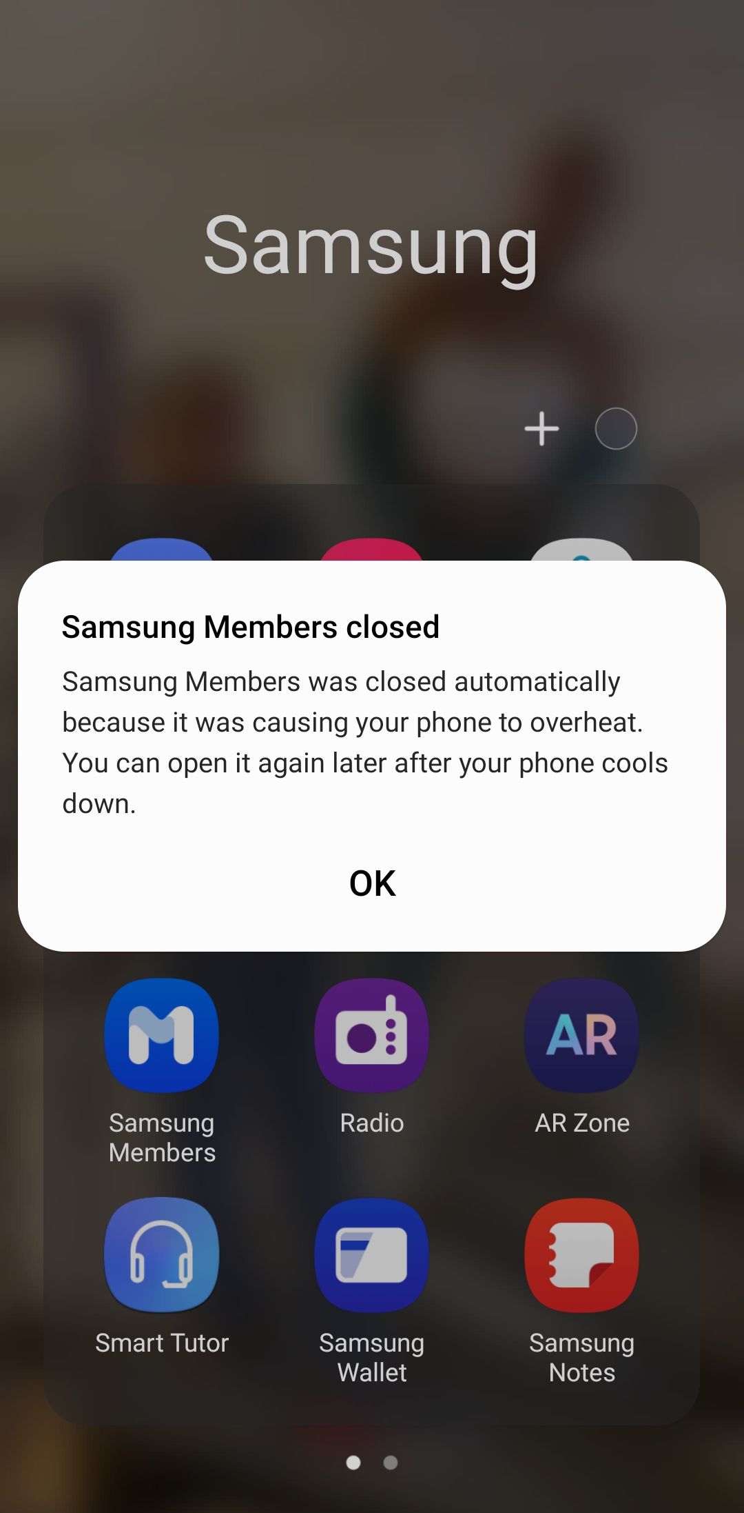 Device overheating - Samsung Members