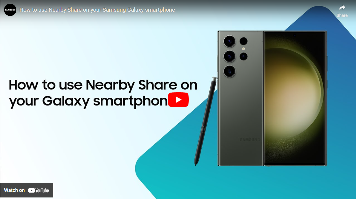How to use Nearby Share on your Samsung Galaxy sma... - Samsung Members