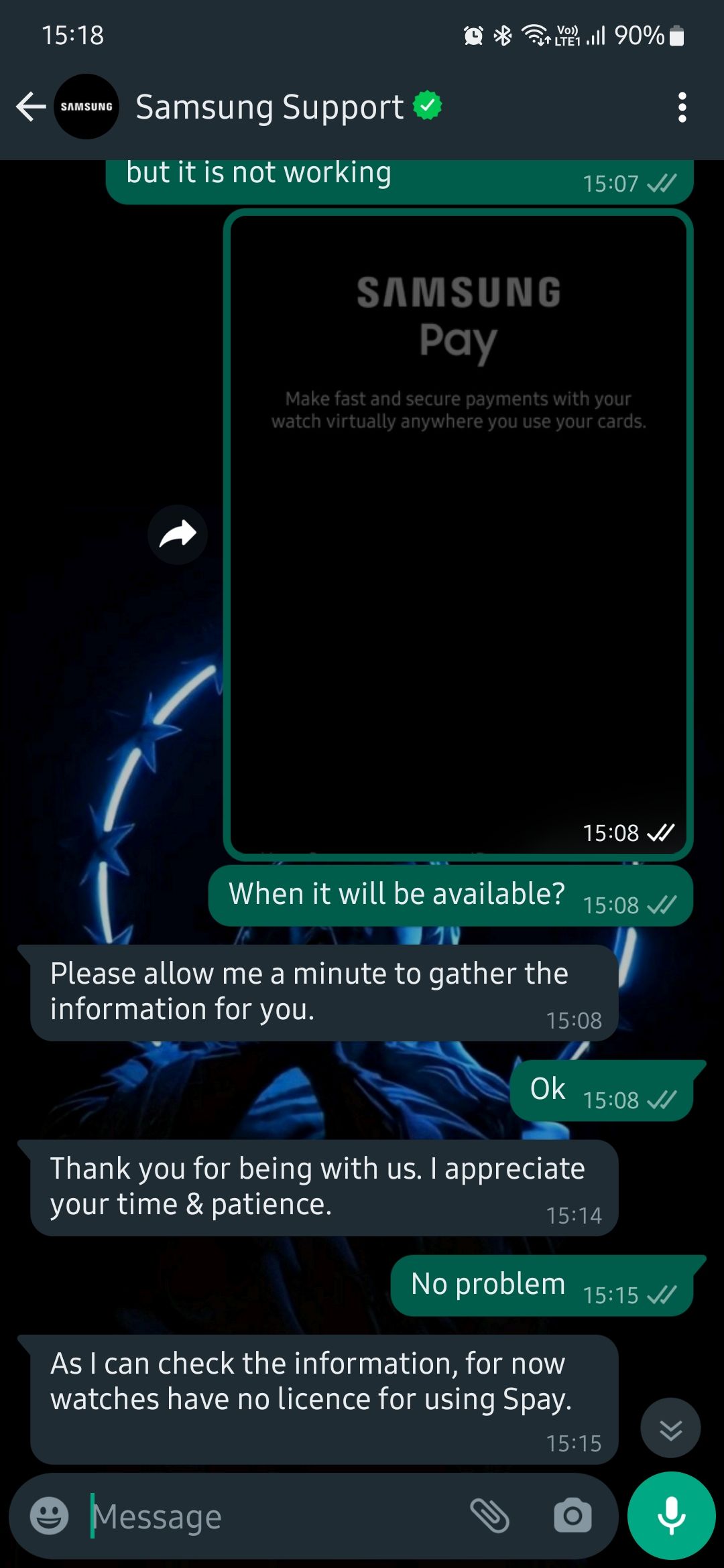 Galaxy watch 4 samsung pay issue - Page 2 - Samsung Members