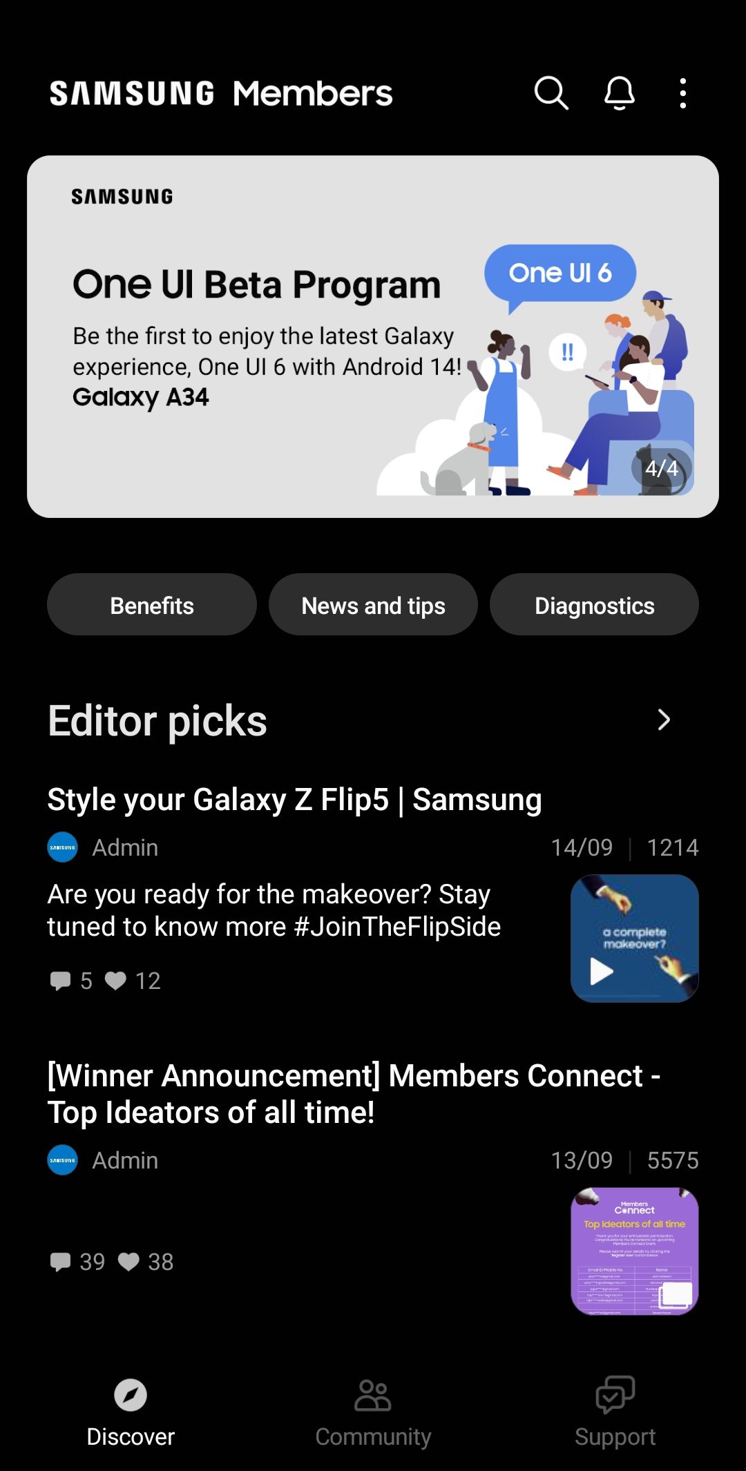 GALAXY BETA PROGRAM AVAILABLE FOR A34 5G IN INDIA - Samsung Members