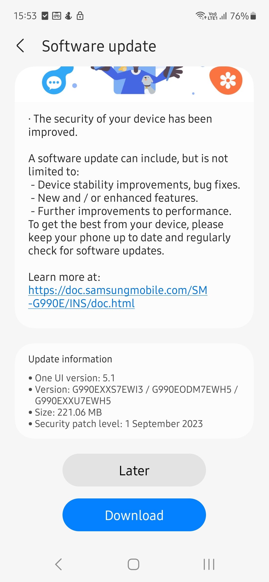 Samsung galaxy S21 fe software update - Samsung Members