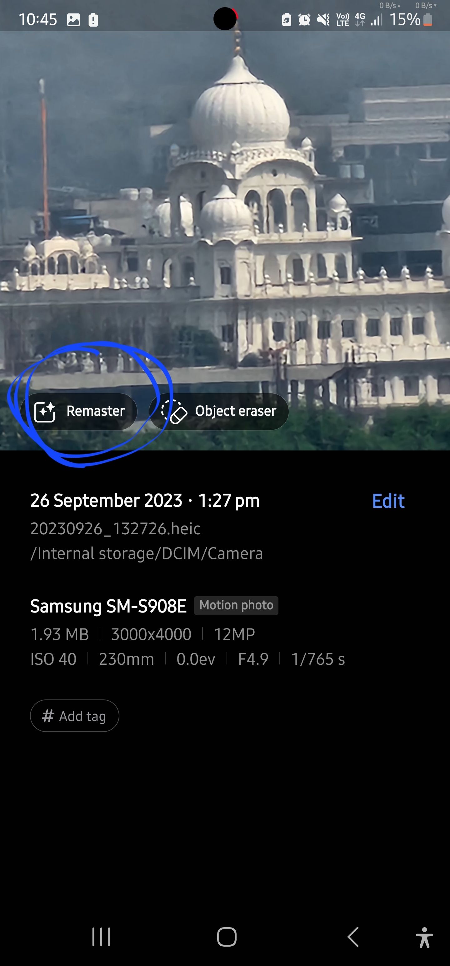 Solved: Remaster picture option??? - Samsung Members