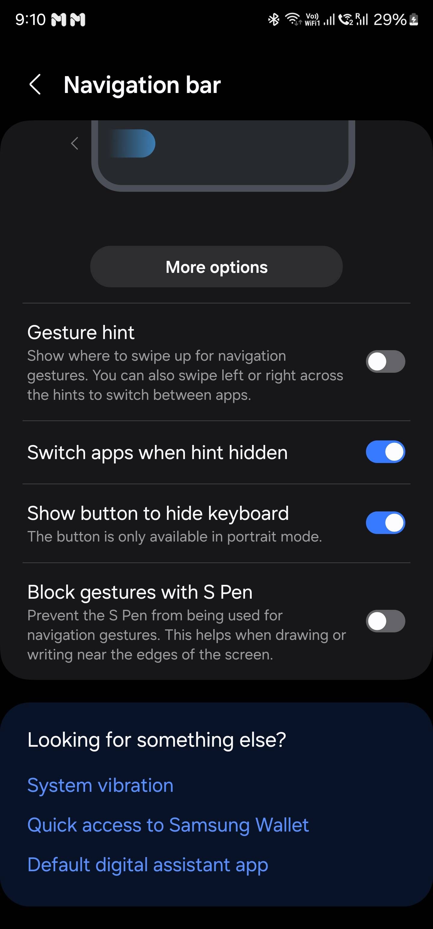 Cant switch app from swiping right to left. - Samsung Members