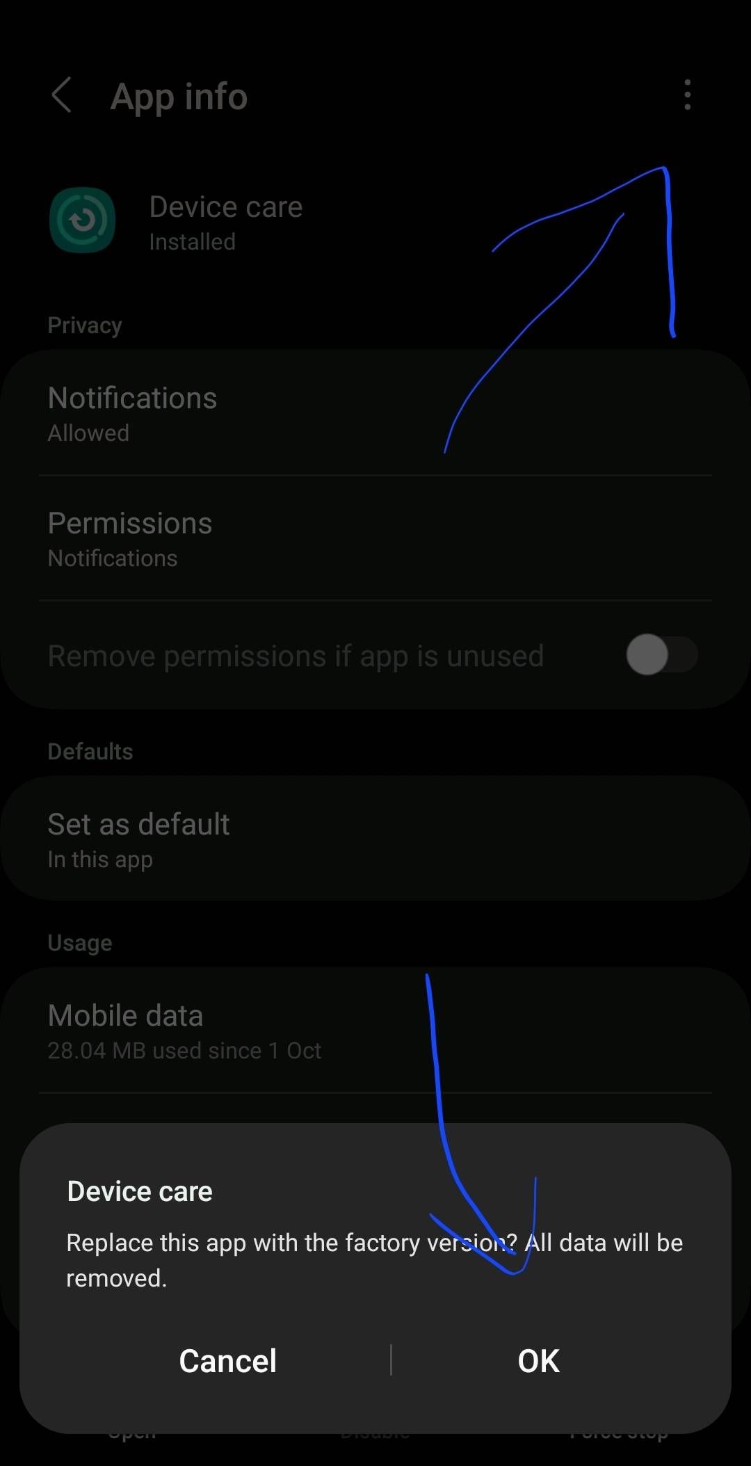 How to Reset "learning usage patterns" - Samsung Members