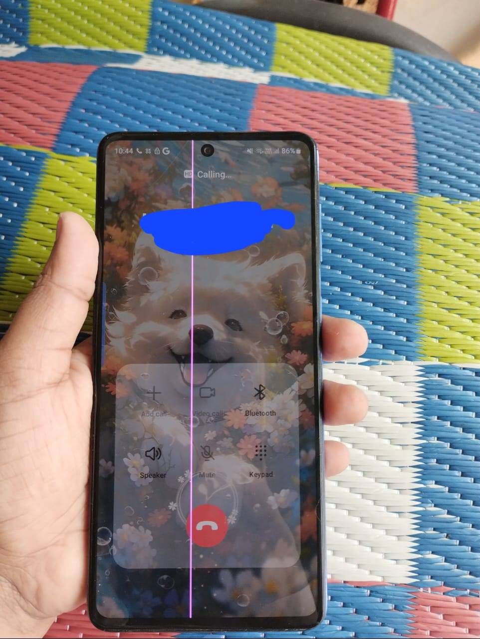 Display issue pink line - Samsung Members