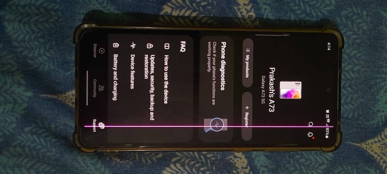 A73 Display got pink line. - Samsung Members